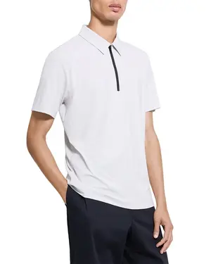 Theory Ryder Quarter Zip Polo - Vapor