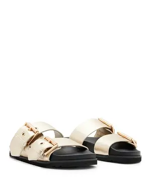 ALLSAINTS Sian Sandals Metallic Gold