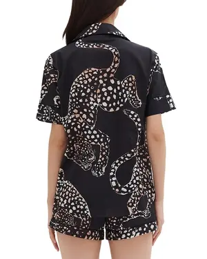 Desmond & Dempsey Jag Short Pajama Set Navy
