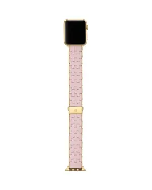 Michele Peony Pearlized Silicone Band For Apple Watch - Pink