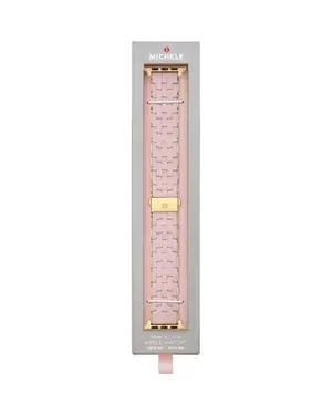 Michele Peony Pearlized Silicone Band For Apple Watch - Pink