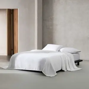Calvin Klein Core Plush Solid Bed Blanket - White