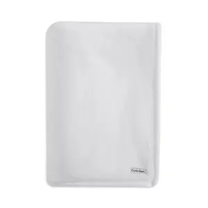 Calvin Klein Core Plush Solid Bed Blanket - White