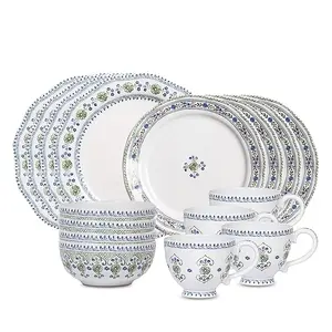 JULISKA Villa Seville 16 Piece Dinnerware Set, Service For 4 - Chambray
