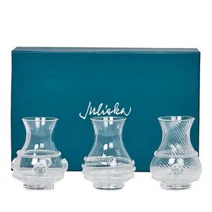 JULISKA Mini Bohemian Glass Vases, Set Of 3 - Clear