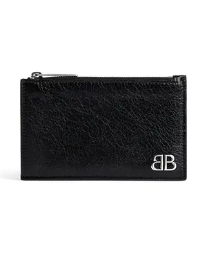 Balenciaga Monaco Long Coin And Card Holder - Black