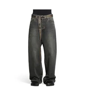Balenciaga D-ring Belt - Brown