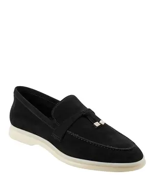 MARC FISHER LTD. Yanelli Suede Loafers - Black