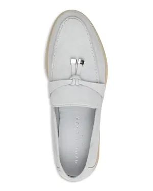 MARC FISHER LTD. Yanelli Suede Loafers - Light Blue