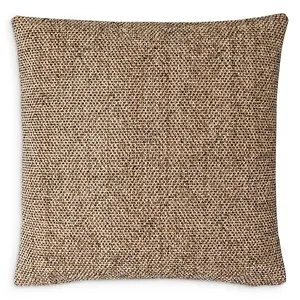 Frette Dinamico Decorative Pillow Cover, 20 X 20 - Teak/grey