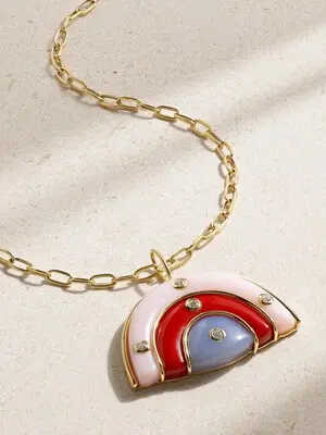Brent Neale Medium Marianne Multi-stone Necklace - Gold