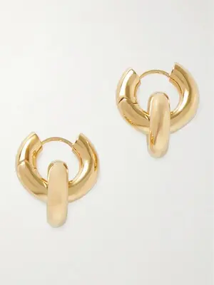 Lié Studio The Esther -plated Hoop Earrings - Gold