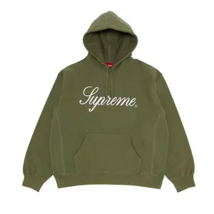 Supreme Raised Script Hooded Sweatshirt - Green