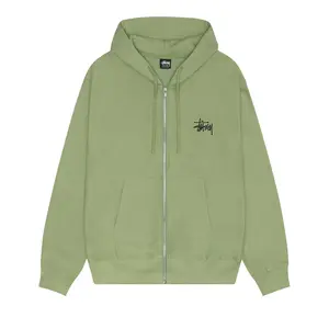 StÜssy Basic Zip Hoodie - Green