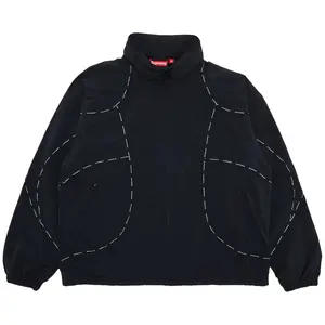 Supreme Logo Piping Hooded Track Jacket