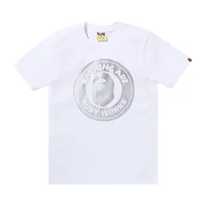 A BATHING APE Hologram Busy Works Tee - White
