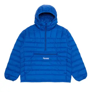 Supreme Micro Down Half Zip Hooded Pullover 'royal - Blue