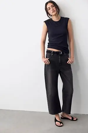 Free People We The Free Deep Trance Dropped Boyfriend Jeans - Hypnosis