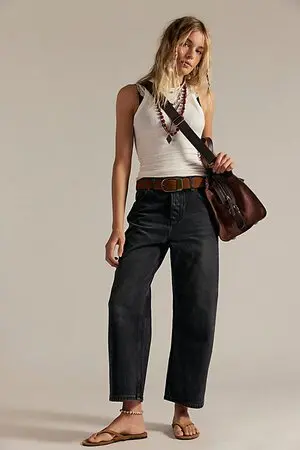Free People We The Free Deep Trance Dropped Boyfriend Jeans - Hypnosis