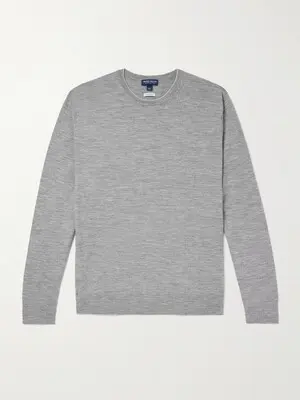 Peter Millar Excursionist Flex Merino Wool-blend Sweater - Gray