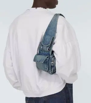 Balenciaga Superbusy Sling Small Shoulder Bag - Blue