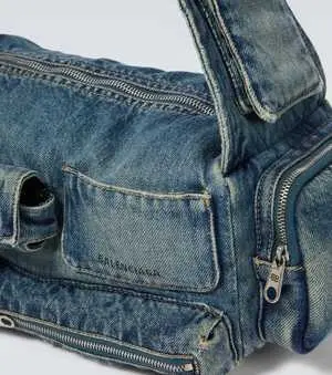Balenciaga Superbusy Sling Small Shoulder Bag - Blue