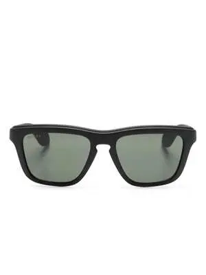 Gucci Logo-engraved Square-frame Sunglasses - Black