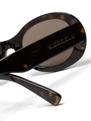 Gucci Tortoiseshell Oval Sunglasses