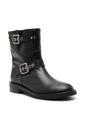 VIA ROMA 15 Leather Ankle Boots