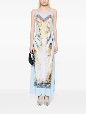Y/project Graphic-print Maxi Slip Dress