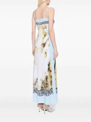 Y/project Graphic-print Maxi Slip Dress