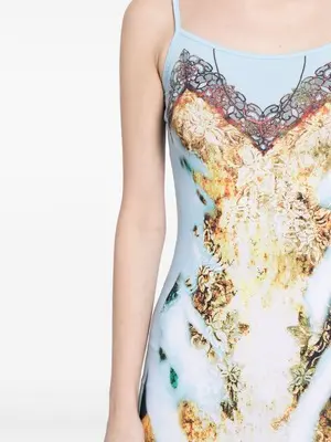 Y/project Graphic-print Maxi Slip Dress