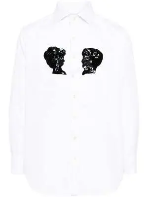 BODE Sequin-embellished Cotton Shirt