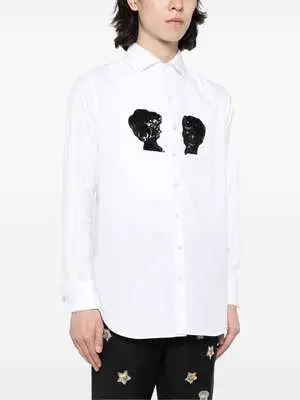 BODE Sequin-embellished Cotton Shirt