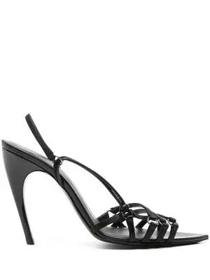NENSI DOJAKA 100mm Strappy Sandals - Black