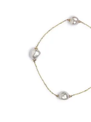 AUTORE MODA 9kt Yellow Sophia Pearl Bracelet
