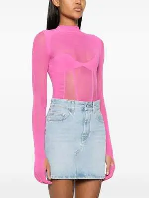 Gcds Panelled Mesh Bodysuit