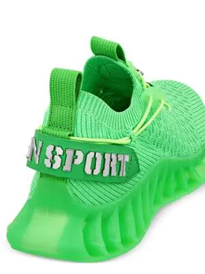 PLEIN SPORT Runner Knitted Sneakers - Green