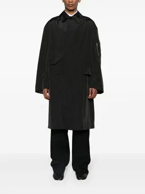 Random Identities Single-breasted Padded Coat - Black