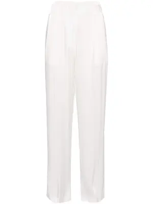 GENNY Wide-leg Satin Trousers