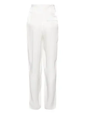 GENNY Wide-leg Satin Trousers