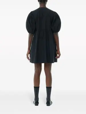 GANNI Tie String Mini Dress - Black