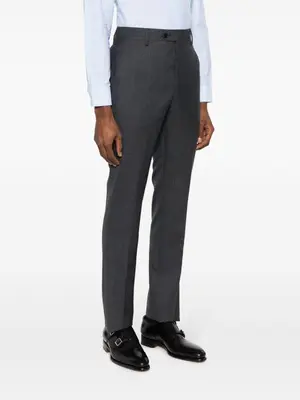 FURSAC Virgin Wool Tailored Trousers - Grey