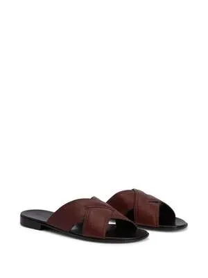 GIUSEPPE ZANOTTI Flavio Crossover-strap Sandals - Brown