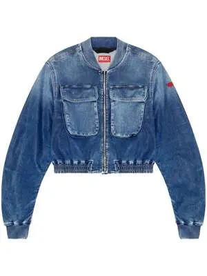 DIESEL® De-khlo-s Denim Bomber Track Jacket