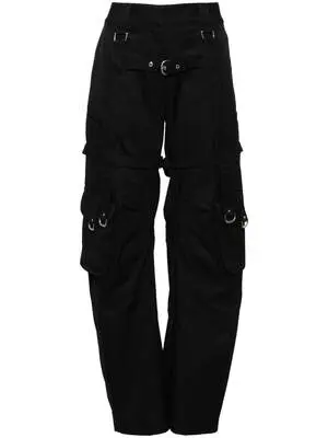 Off-White Cotton Straight-leg Trousers - Black