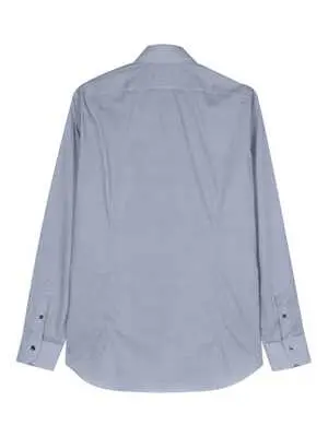 MAZZARELLI Geometric-pattern Shirt - Blue