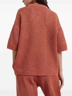 Brunello Cucinelli Open-knit Cotton Top