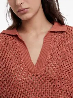 Brunello Cucinelli Open-knit Cotton Top
