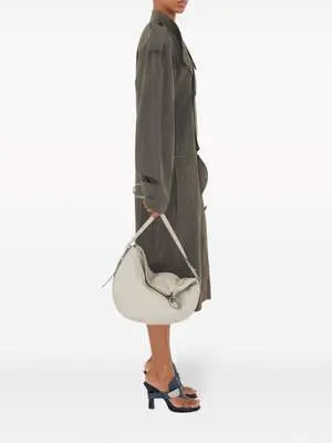 Burberry Knight Leather Shoulder Bag - Grey